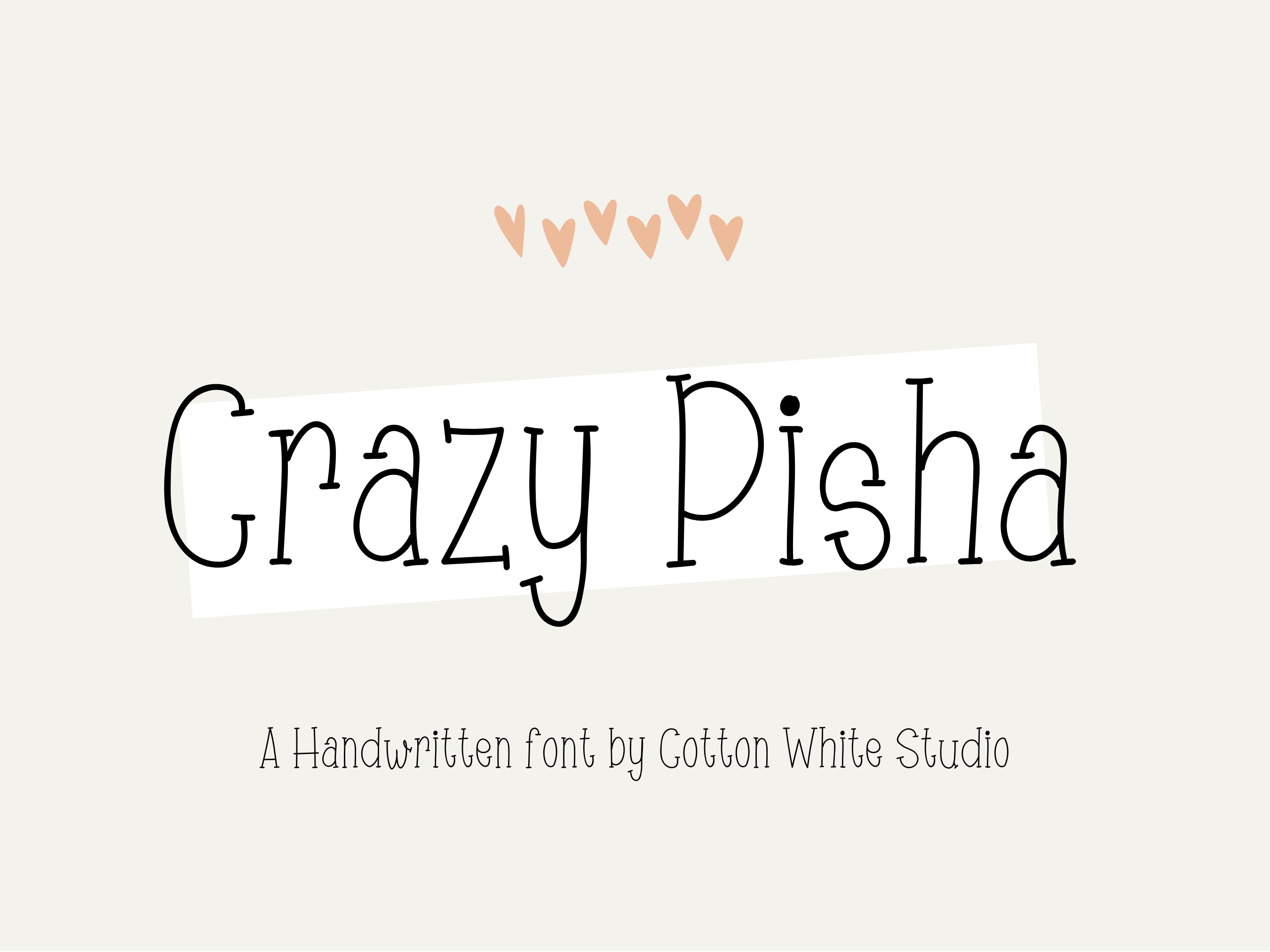 Crazy Pisha Handwritten Font | Writing Font | hand Lettering Font ...
