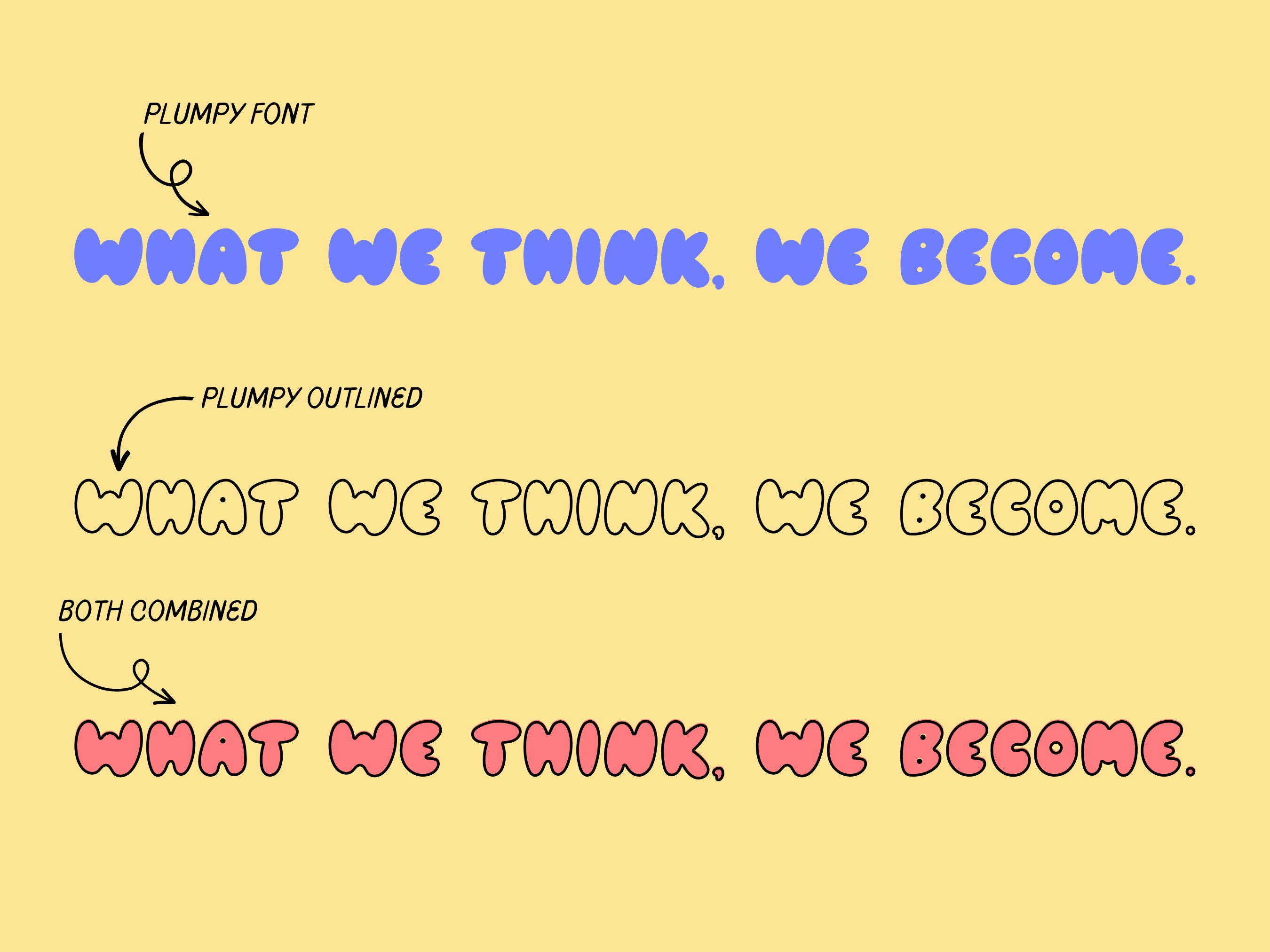 Plumpy Bold Layered Font Groovy Fonts Big Font Collegiate Fonts ...