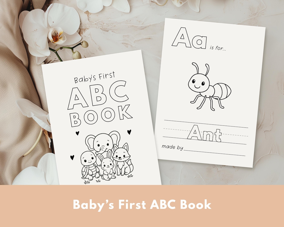 Baby's First ABC Book | Alphabet Book | Printable Alphabet | Baby ...