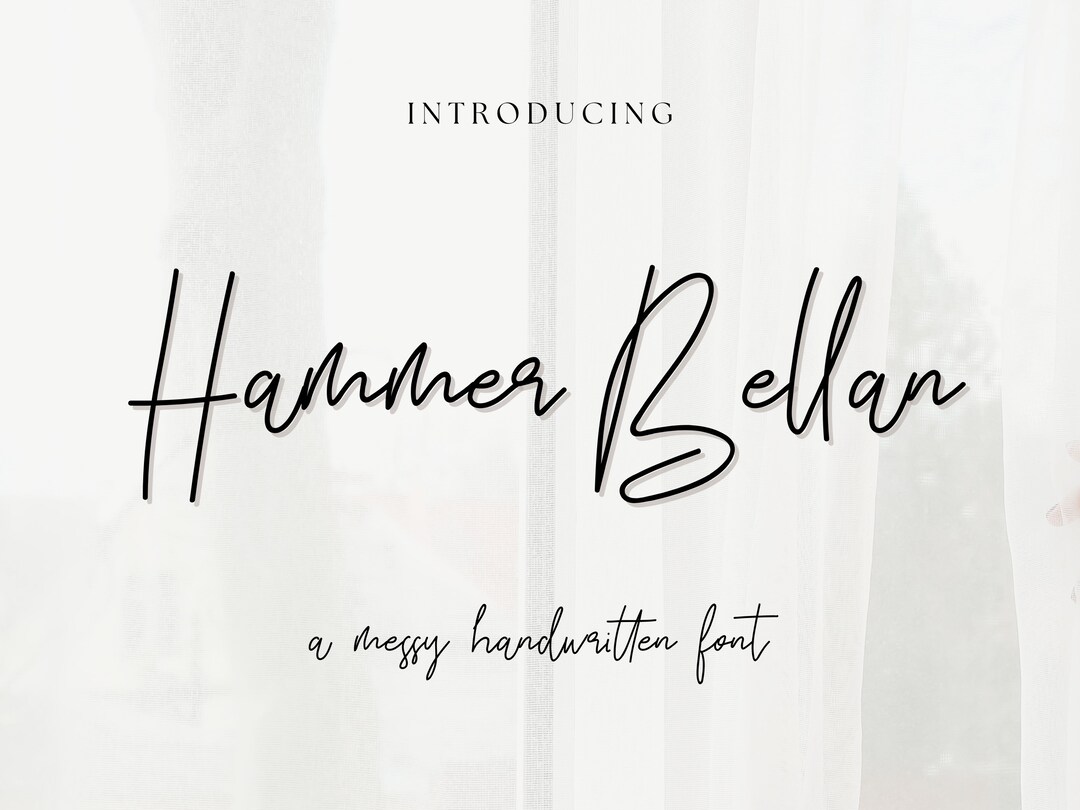 Messy Handwritten Font Cricut Fonts Boho Font Cursive - Etsy