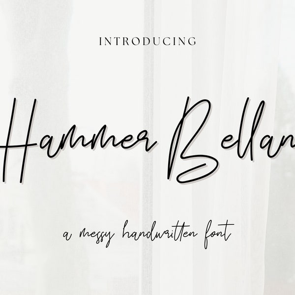 Messy Script Font - Etsy