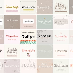 The Handwritten Font Bundle 3 | Procreate Fonts | goodnotes Fonts ...
