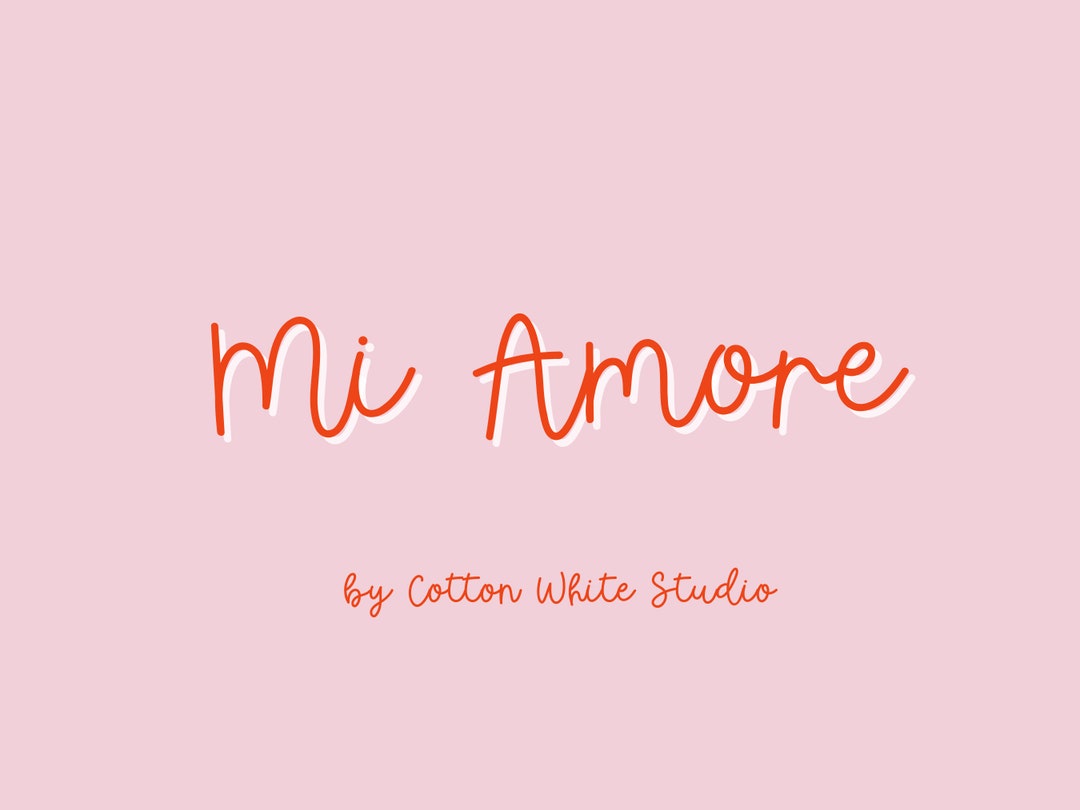 Mi Amore Handwritten Font | Goodnotes Fonts | canva Fonts | Procreate ...