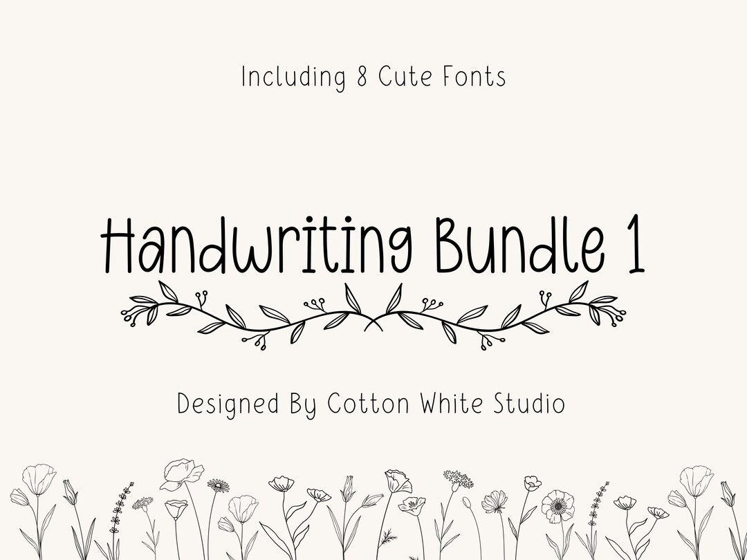 Handwritten Font Bundle | Procreate Fonts | goodnotes Fonts | Planner ...