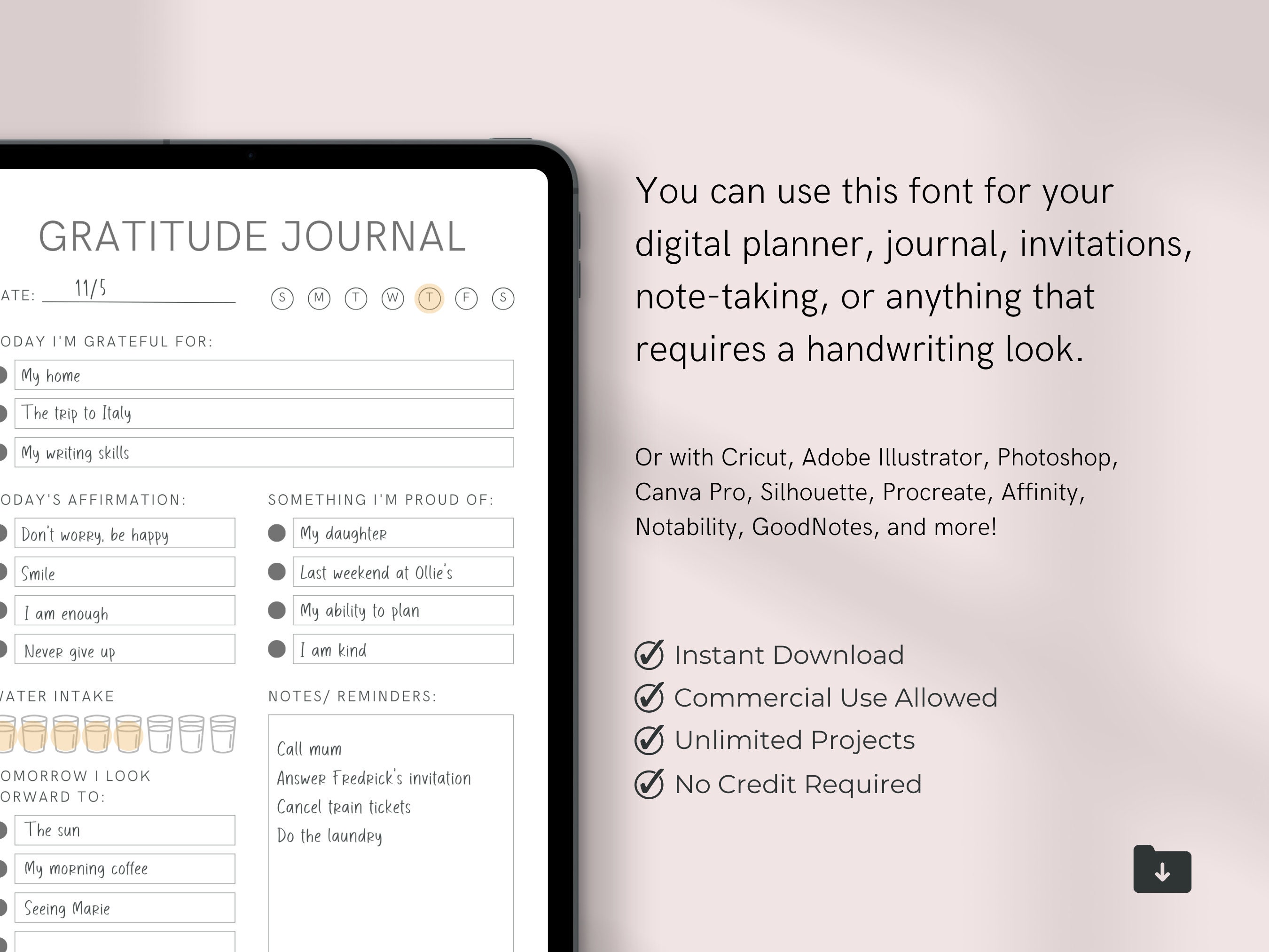 Cinnamon Rolls Cute Font, Goodnotes Fonts, Note Fonts, Note Taking ...