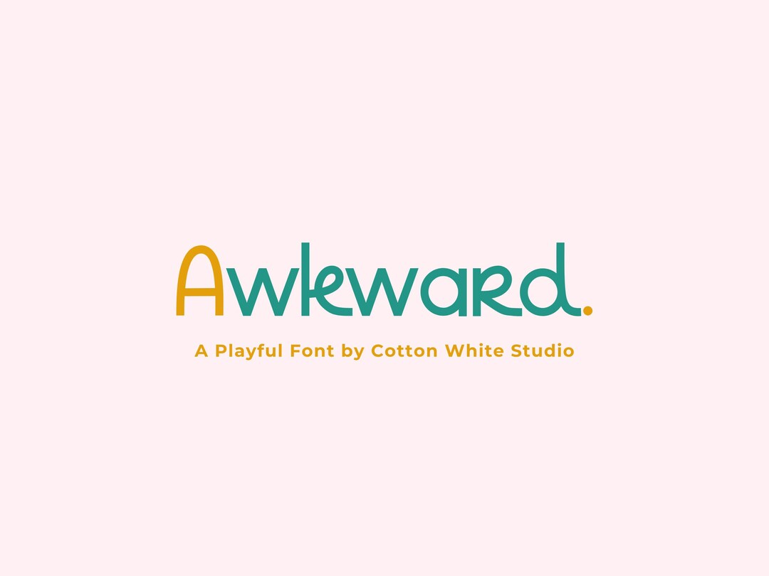 Awkward Cute Script Font - Handwritten Font Modern Fonts | Branding ...
