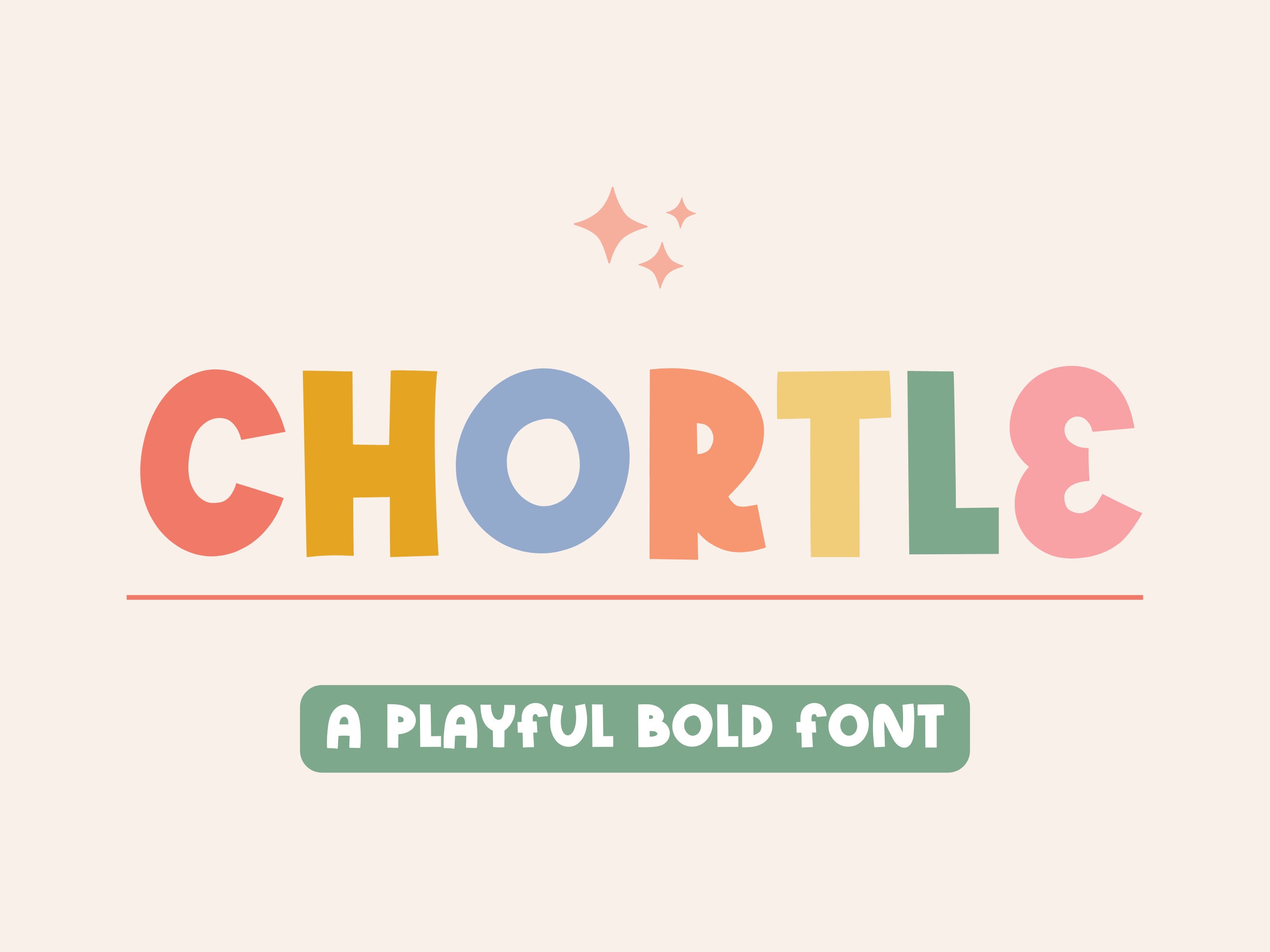 Chortle | Modern Font | Bold Font | Cricut Fonts | Procreate Fonts ...