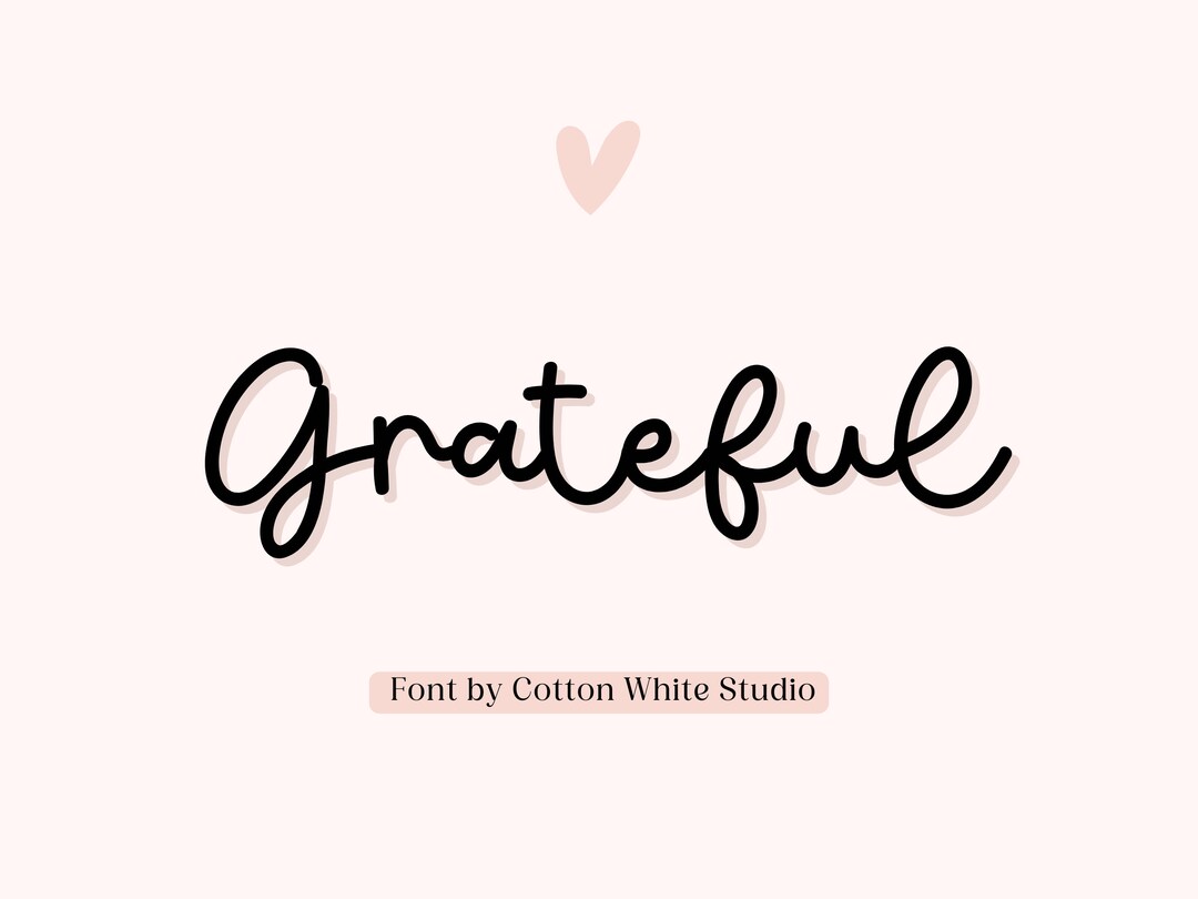 Grateful Font - Handwritten Font | Cricut Fonts | Boho Font | Cursive ...