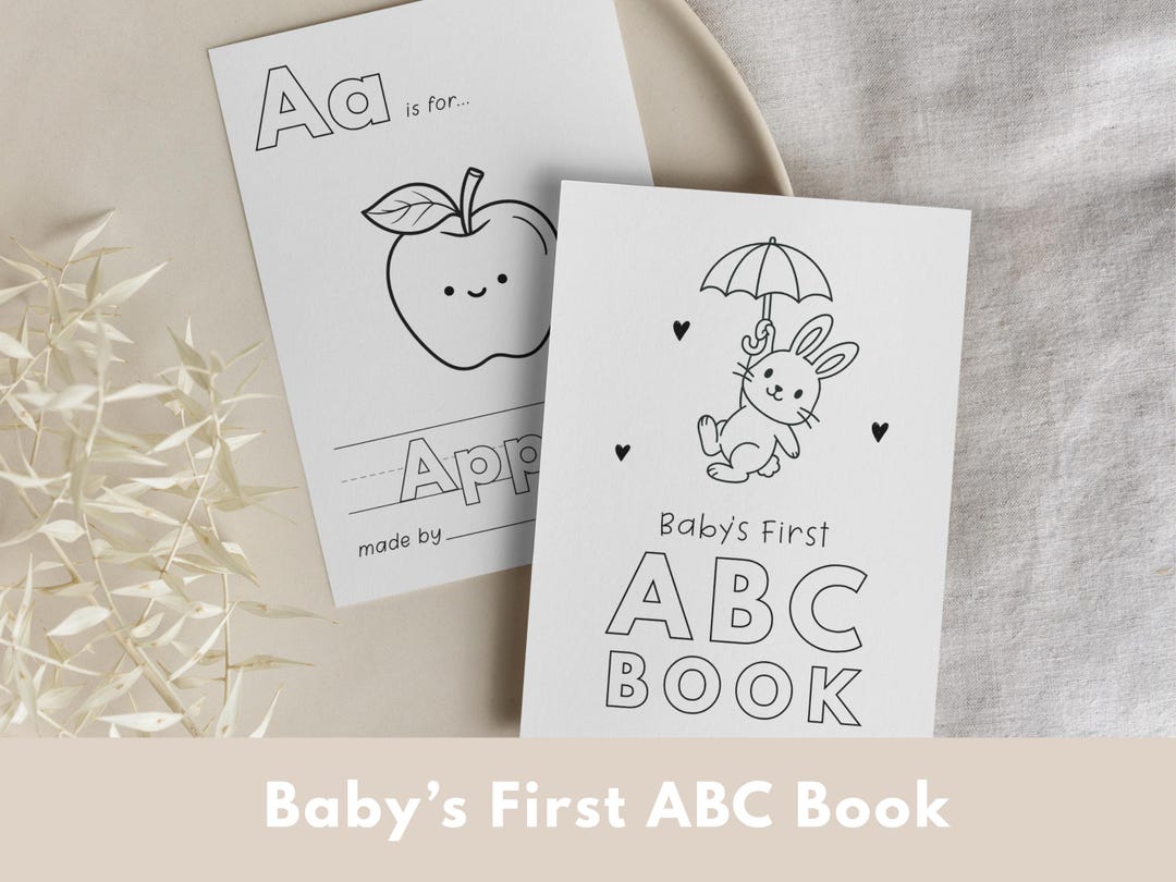 Baby's First ABC Book | Alphabet Book | Printable Alphabet | Baby ...