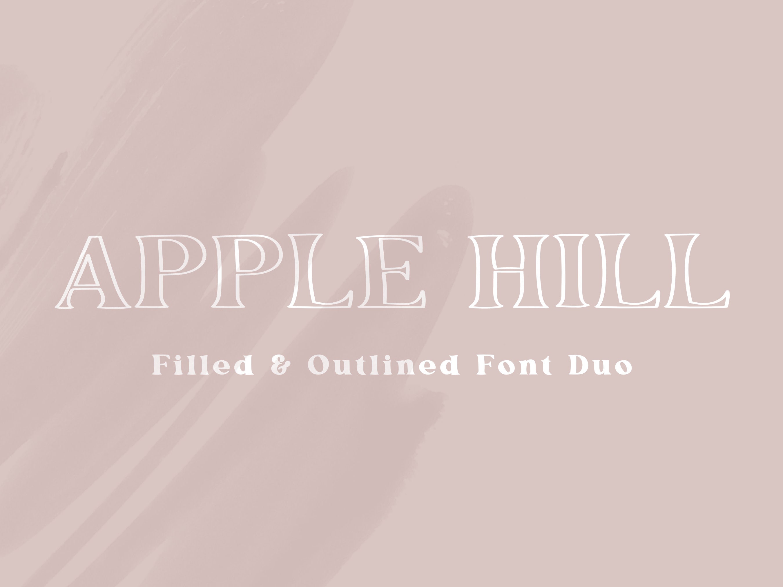 Apple Hill Font Duo | Fonts for Cricut | Procreate Font | Farmhouse ...
