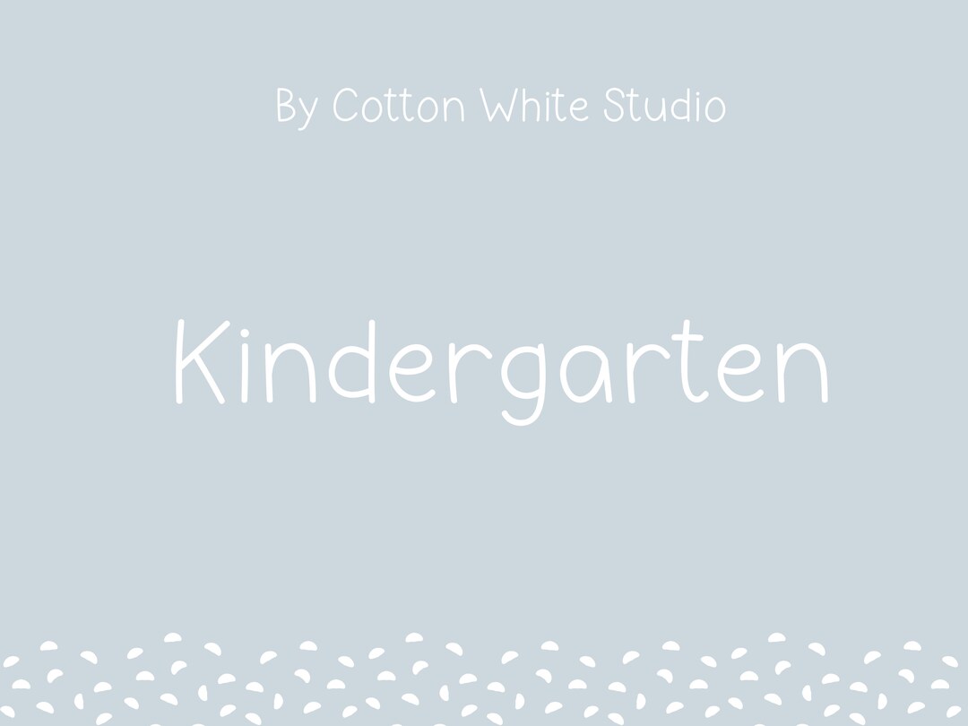 Kindergarten handwritten Font | Procreate Fonts | goodnotes Fonts ...