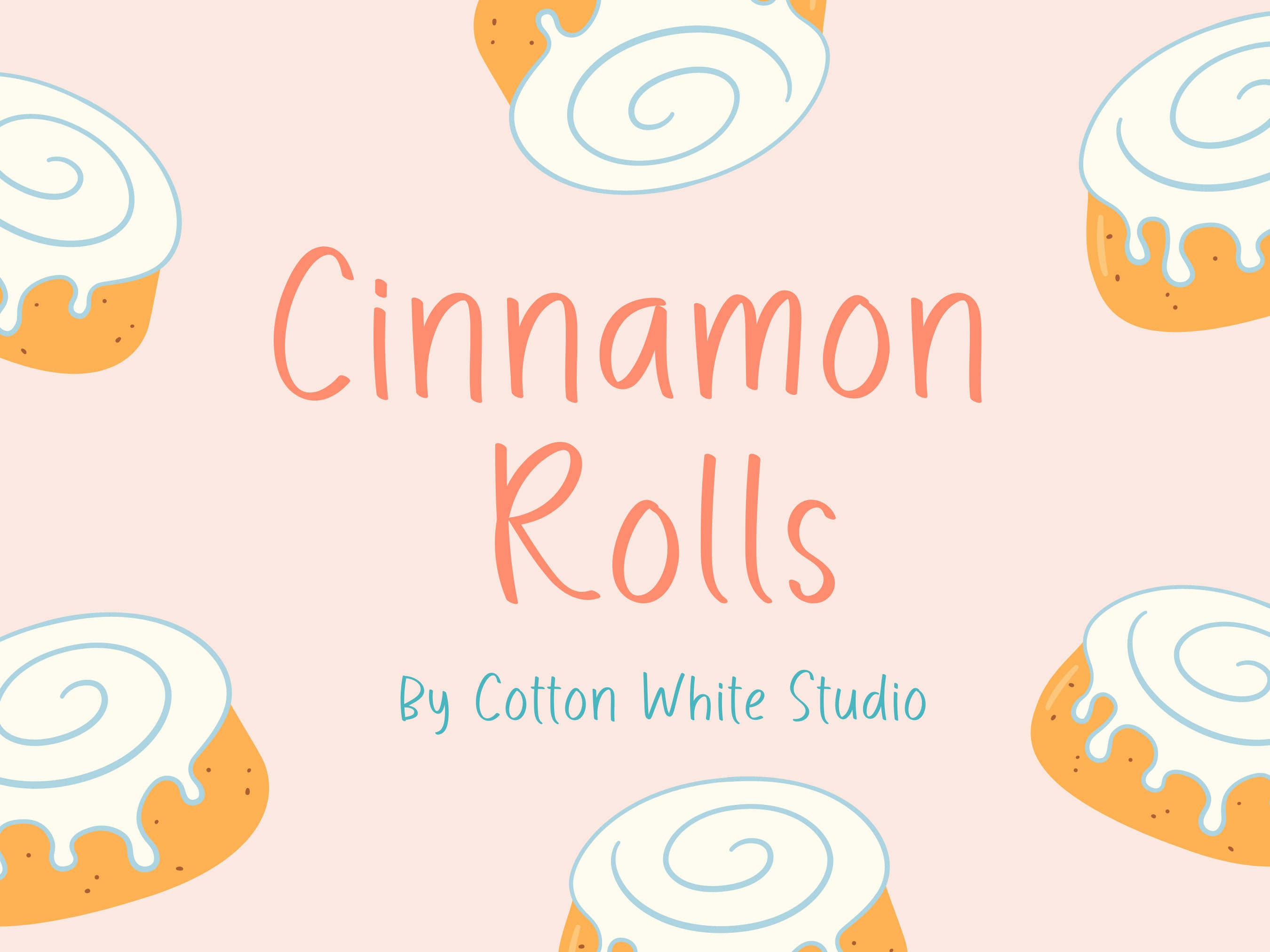 Cinnamon Rolls Cute Font, Goodnotes Fonts, Note Fonts, Note Taking ...