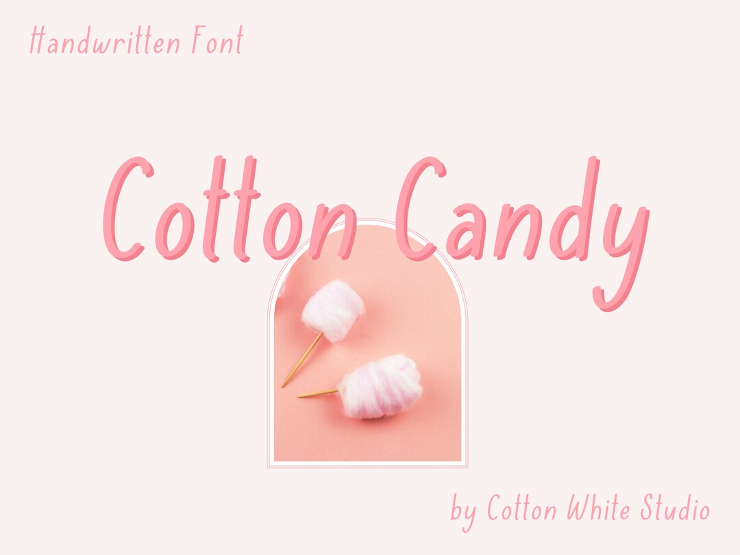Cotton Candy handwritten Font | Procreate Fonts | goodnotes Fonts ...