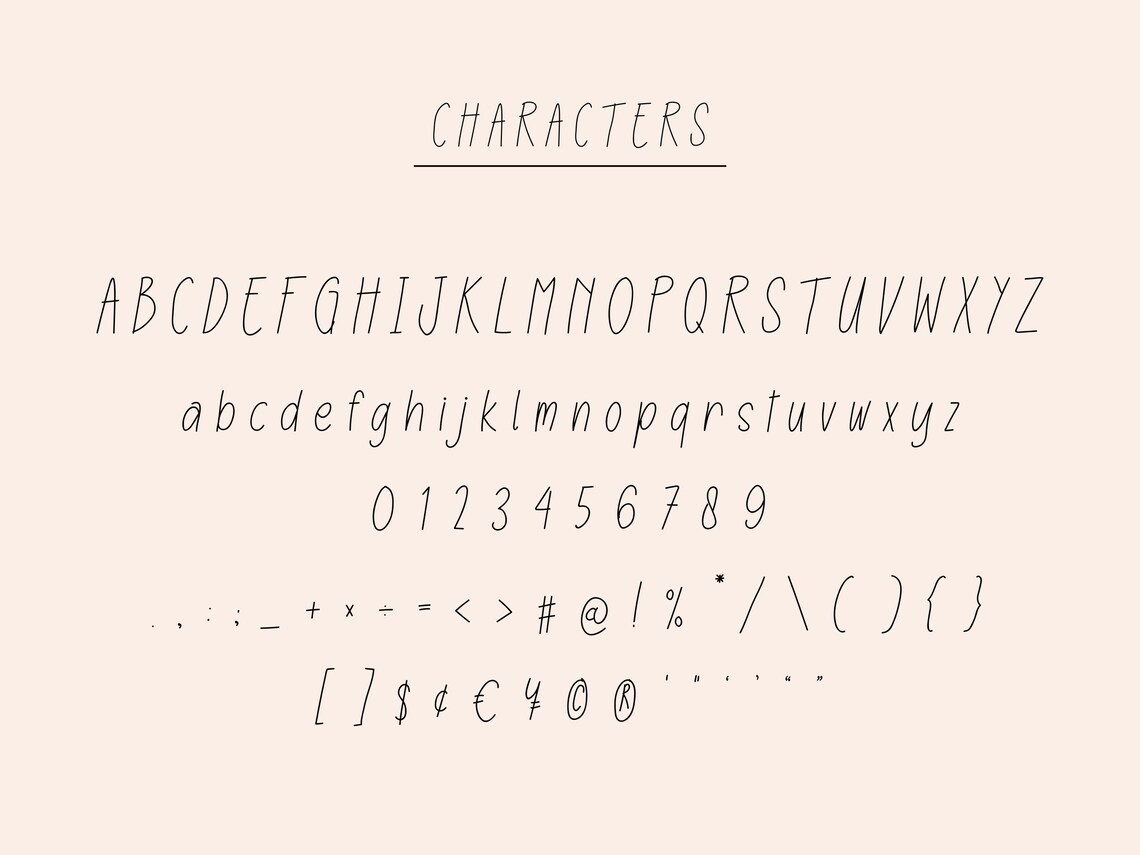 Farmhouse Handwritten Font | Goodnotes Font | Note-taking Font | Study ...