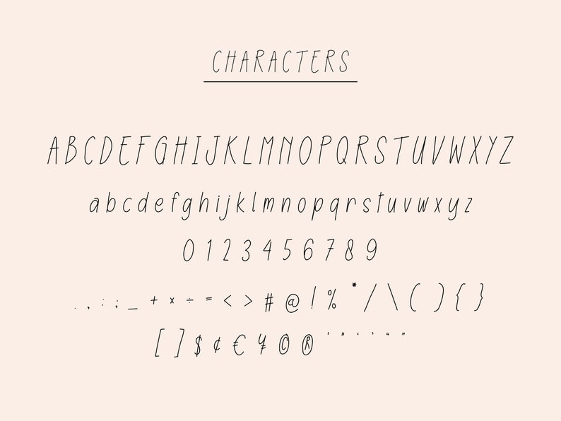 Farmhouse Handwritten Font Goodnotes Font Note-taking Font Study Notes ...