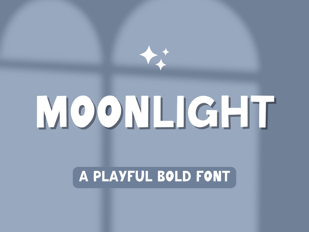 Moonlight Modern Font Bold Font Cricut Fonts Procreate Fonts Boho Font ...