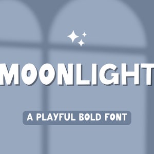 Moonlight Modern Font Bold Font Cricut Fonts Procreate Fonts Boho Font ...
