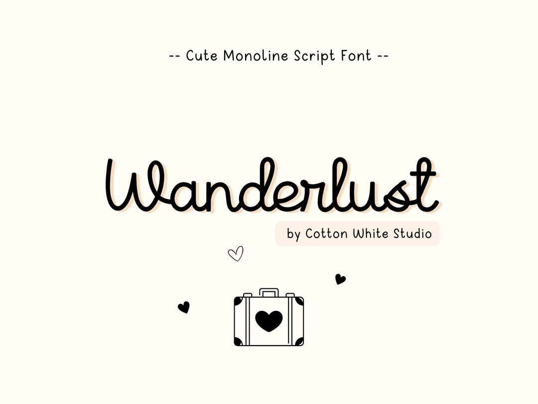 Wanderlust Font - Handwritten Font Goodnotes Fonts | Boho Font ...