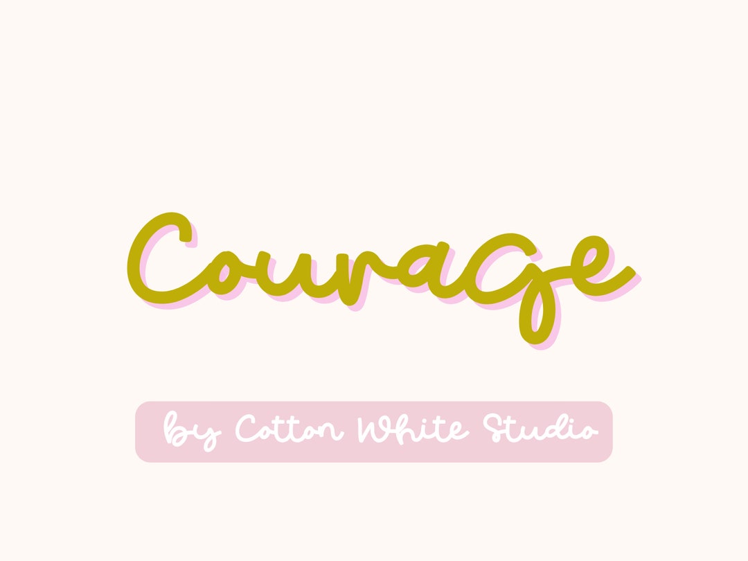 Courage Cursive Handwritten Font | Bouncy Fonts | canva Fonts | Procreate Fonts | Cute Fonts ...