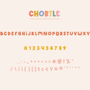 Chortle | Modern Font | Bold Font | Cricut Fonts | Procreate Fonts ...
