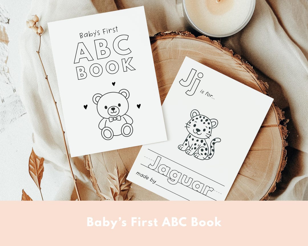 Baby's First ABC Book | Alphabet Book | Printable Alphabet | Baby ...