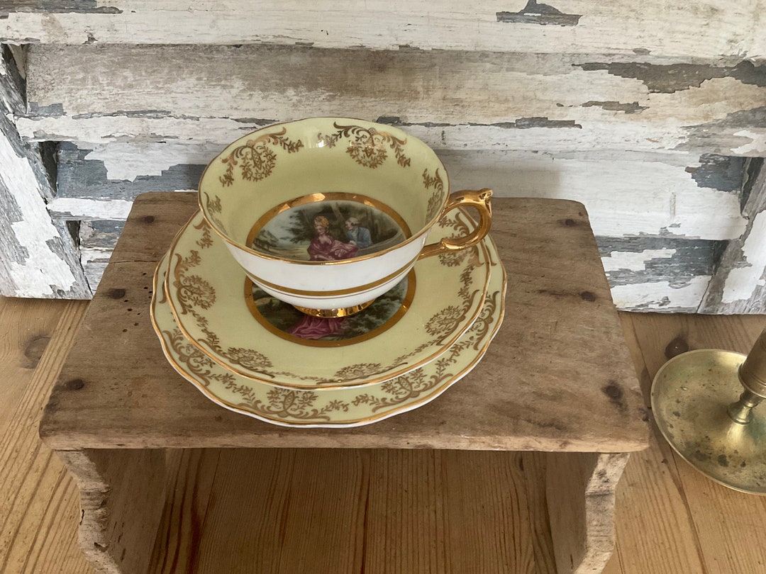 A Beautiful Vintage Fine Bone China Trio With 22ct Gold Design - Etsy