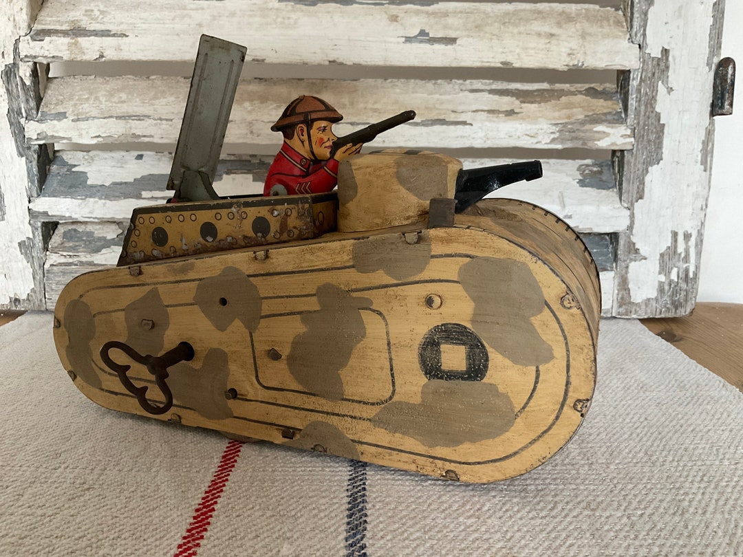 Rare Tinplate Louis Marx Dough Boy Wind up Tank Circa 1930s - Etsy UK
