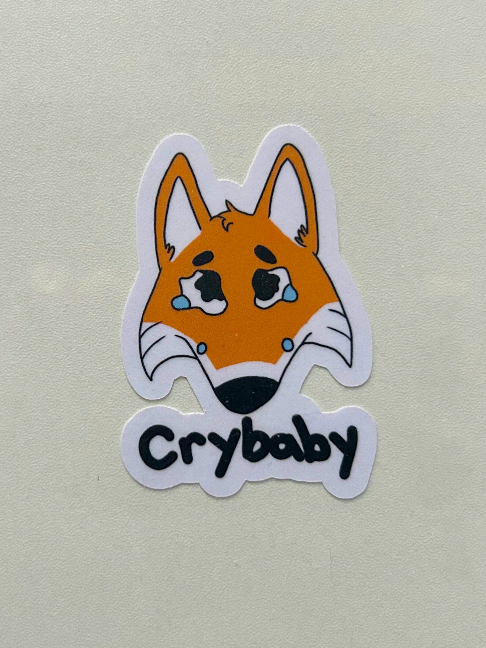 Crybaby Sad Red Fox Furry Sticker - Etsy