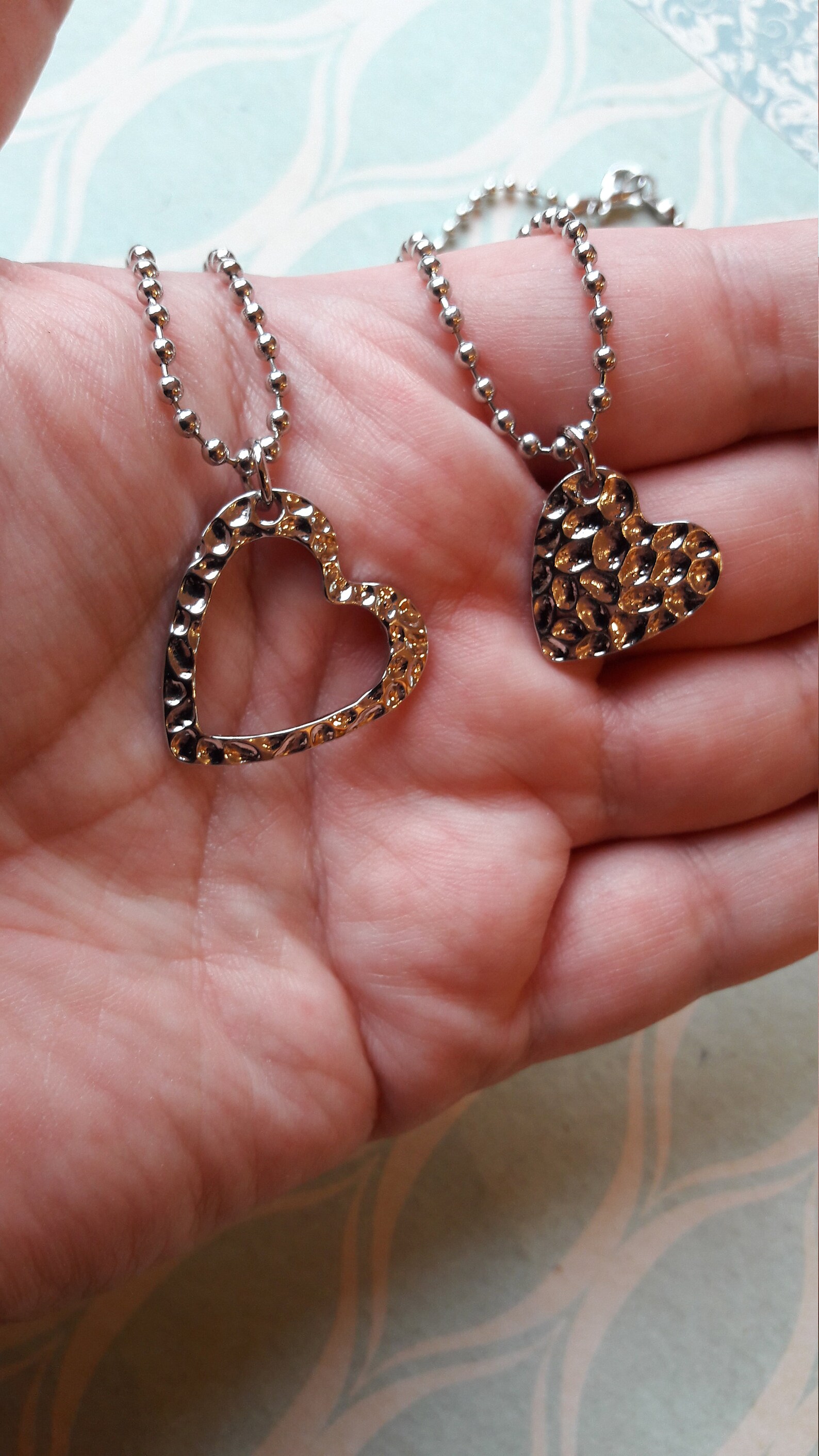 Chaînes de mère fille Collier coeur amitié | Etsy