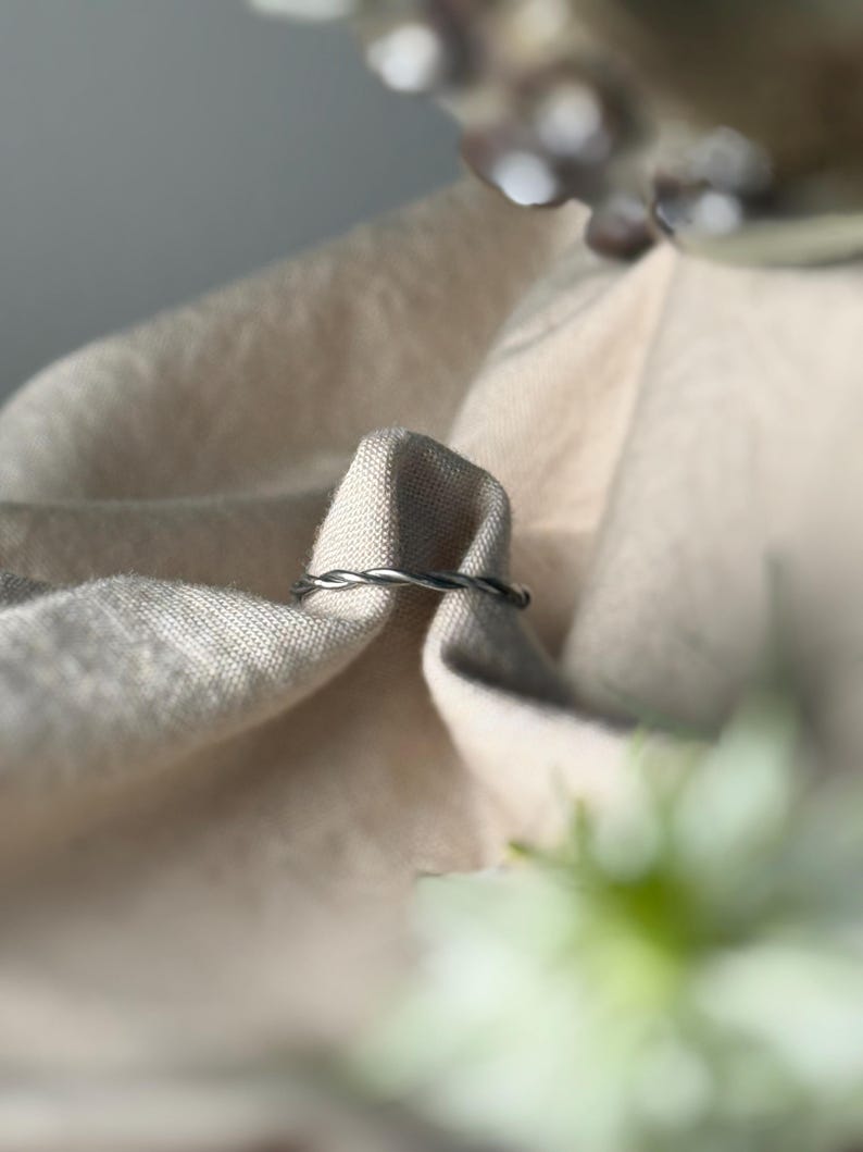 Twisted Cable | Stacking Ring | Sterling Silver - Etsy