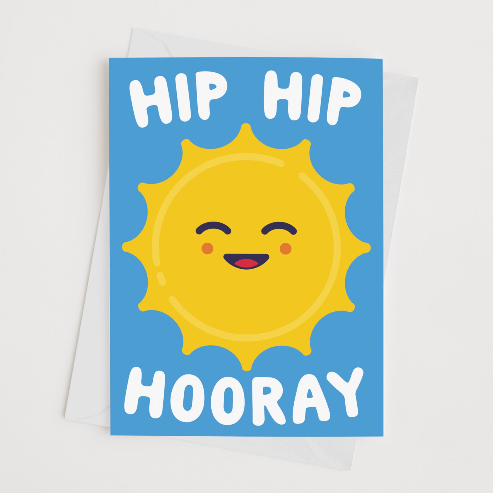 Hip Hip Hooray Happy Sun A6 Greeting Card - Etsy