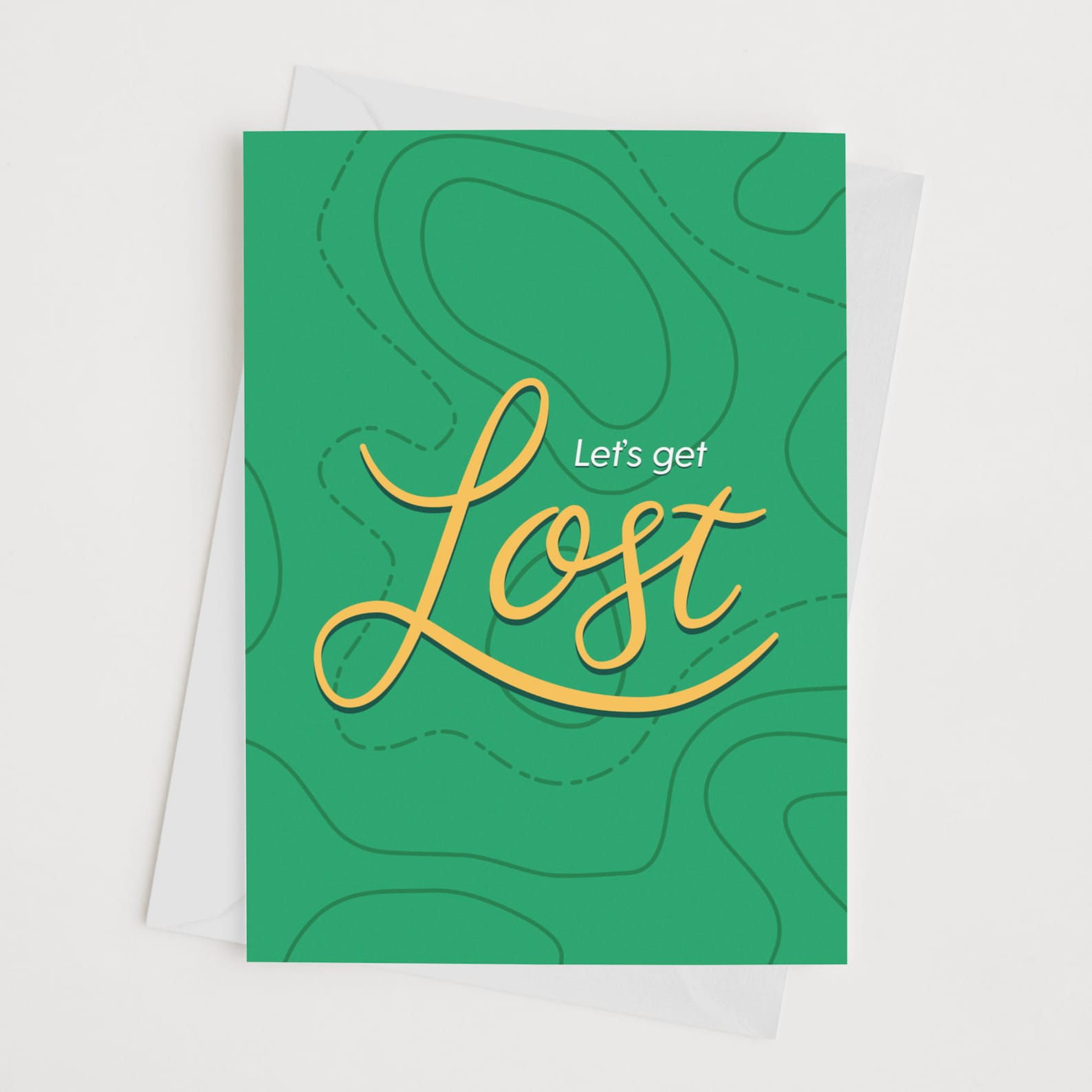 Let's Get Lost A6 Greeting Card - Etsy