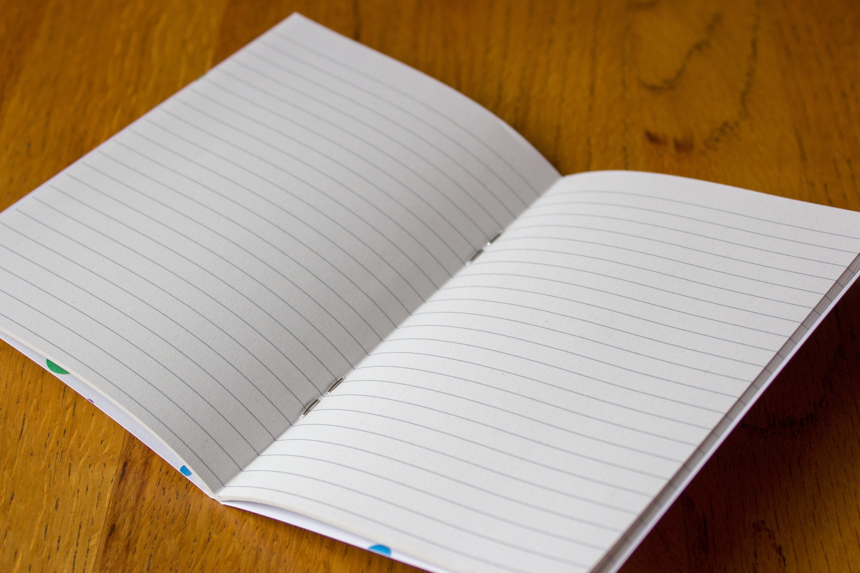 A6 Notebook Bright Dots Design Lined Pages From Recycled - Etsy
