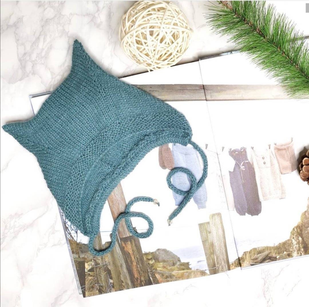 Kitty Bonnet, Baby Hat, Beanie, Cat Baby Bonnet, Baby Girl, Baby Boy ...