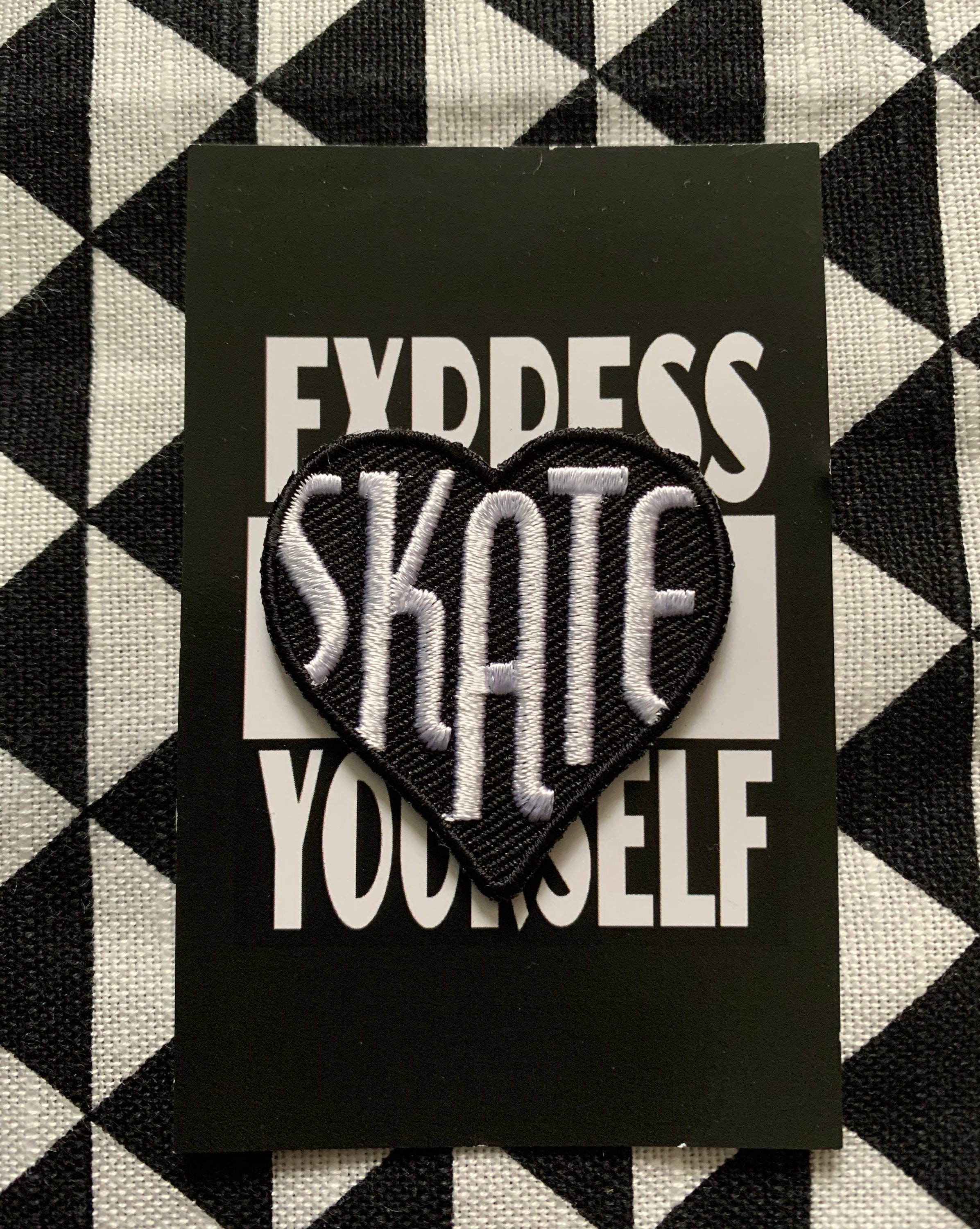 Skate Love Heart Patch. Sew on or Use the Iron-on Backing. - Etsy