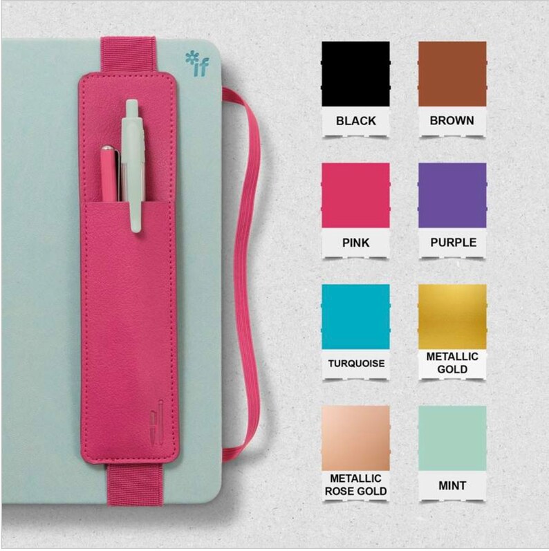 Personalised Elasticated Pen Pouch for Notebooks and Journals, Planners ...
