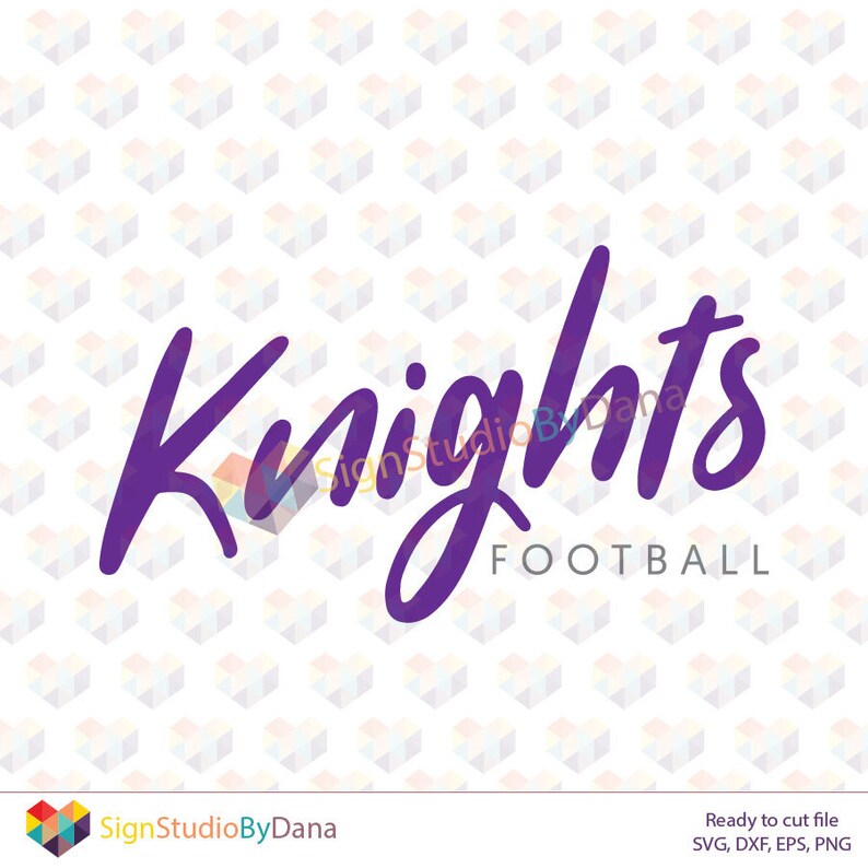 Knights Football Svg Knights Script Football Svg Knights - Etsy
