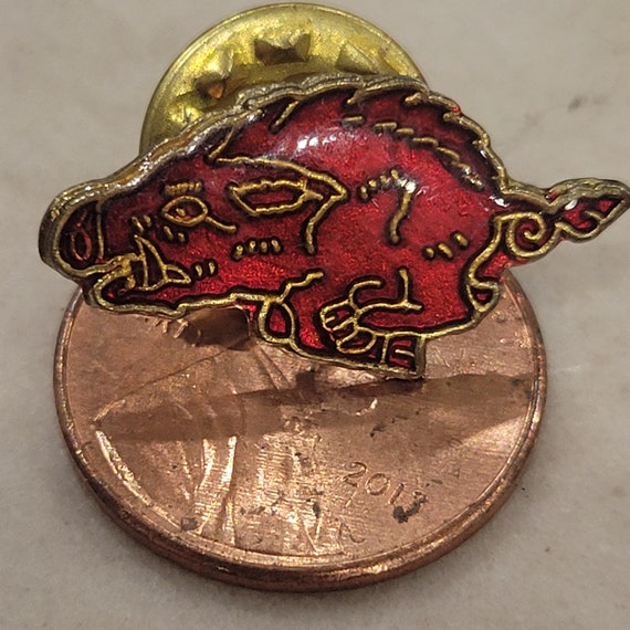 Collection of 3 Vintage Enamel Pins 1980s or 1970s - Gem