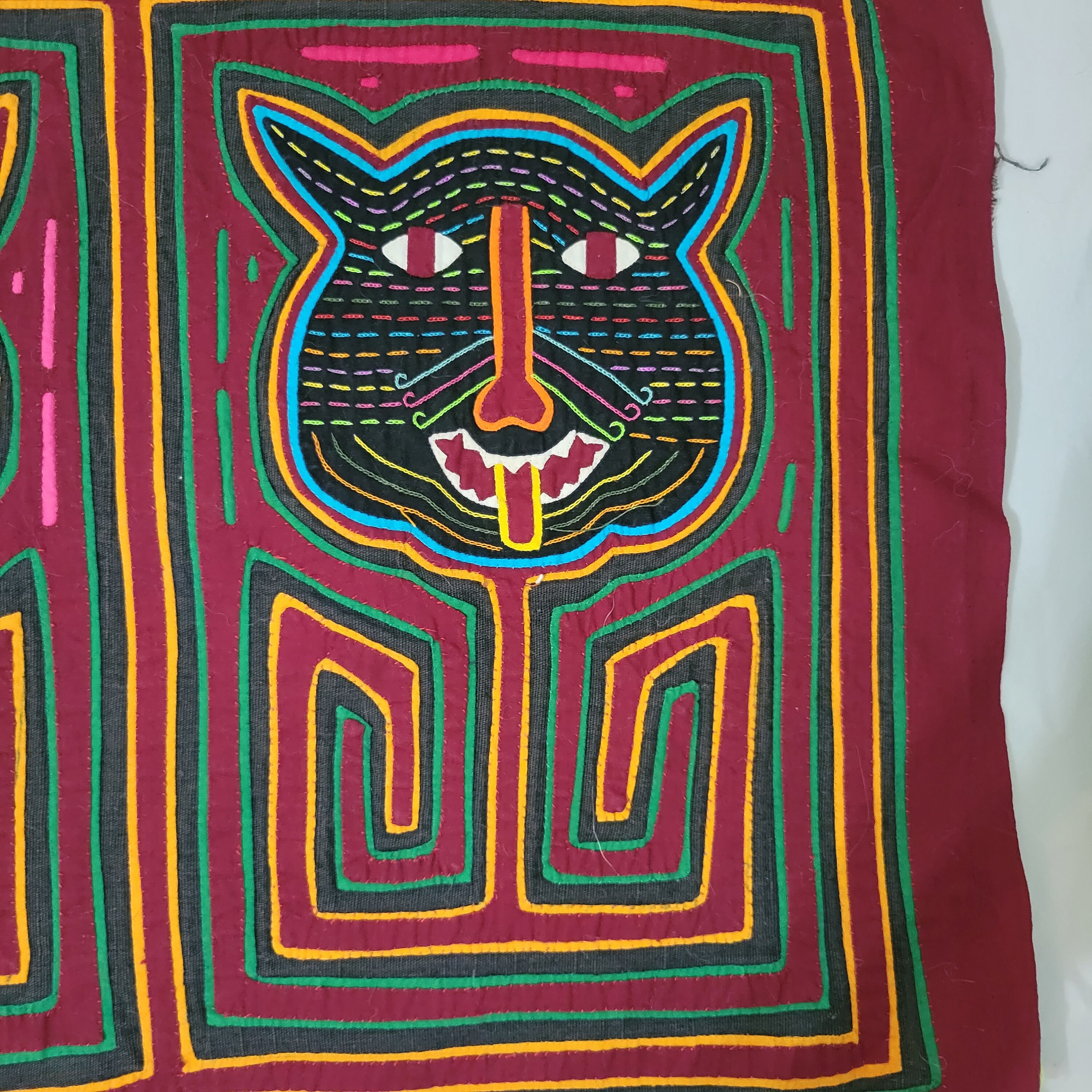 Vintage Crazy Cat Faces Mola 1970s or 1980s - Etsy