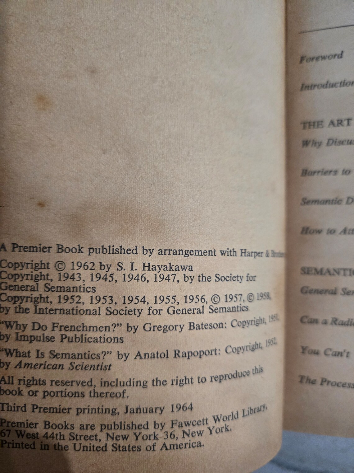 1962 the Use and Misuse of Language, Selected Essays From ECT: A Review ...