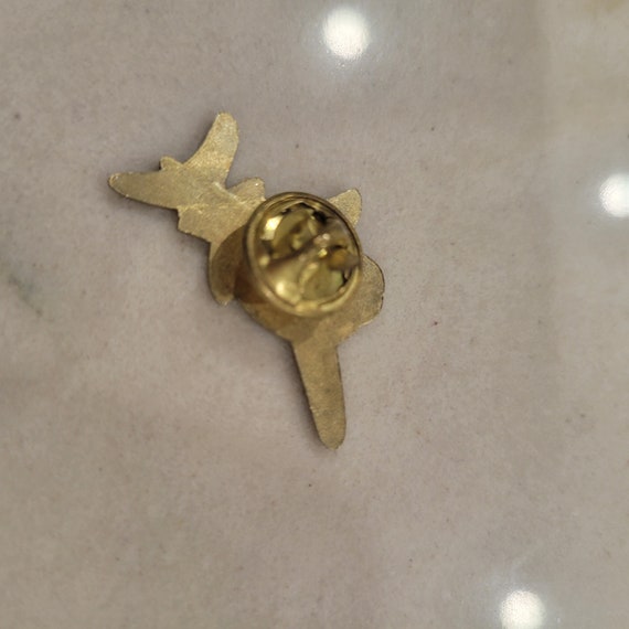 Vintage Great White Shark Enamel Pin 1980s - Gem