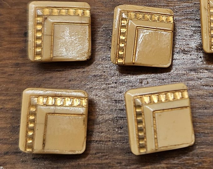 Set of 11 Vintage 30's-40's Glass Art Deco Buttons - Etsy