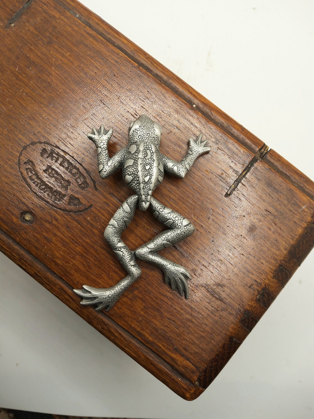 1980's Pewter Frog Brooch With Swivel Legs - Etsy
