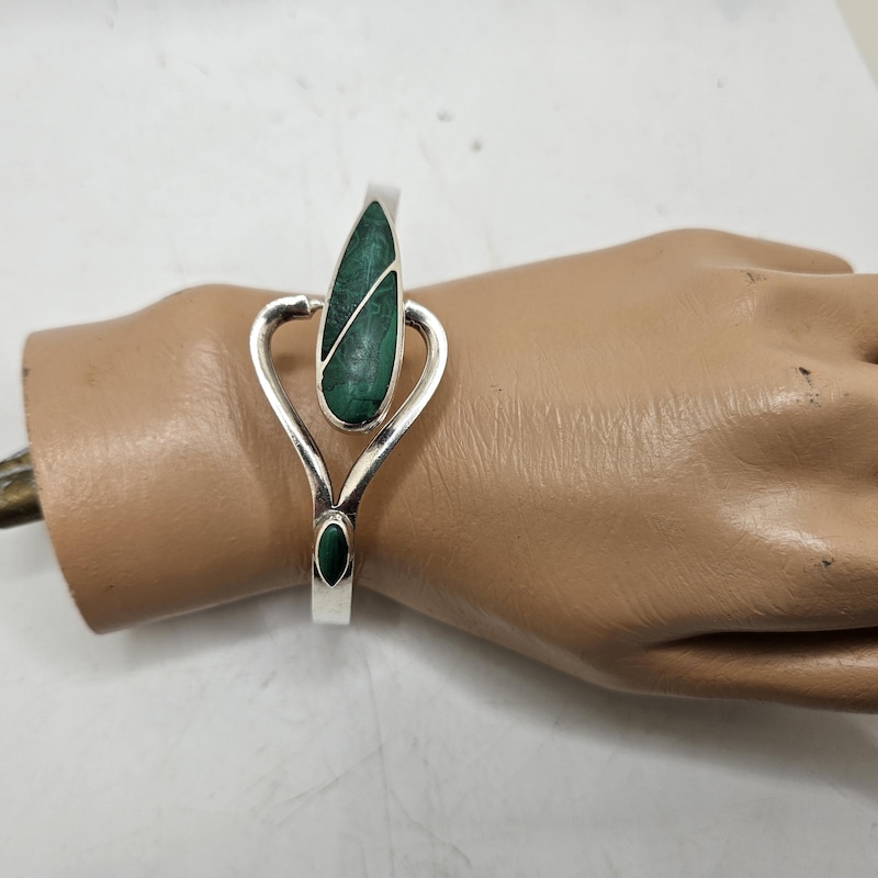 Malachite Native Cuff - Etsy