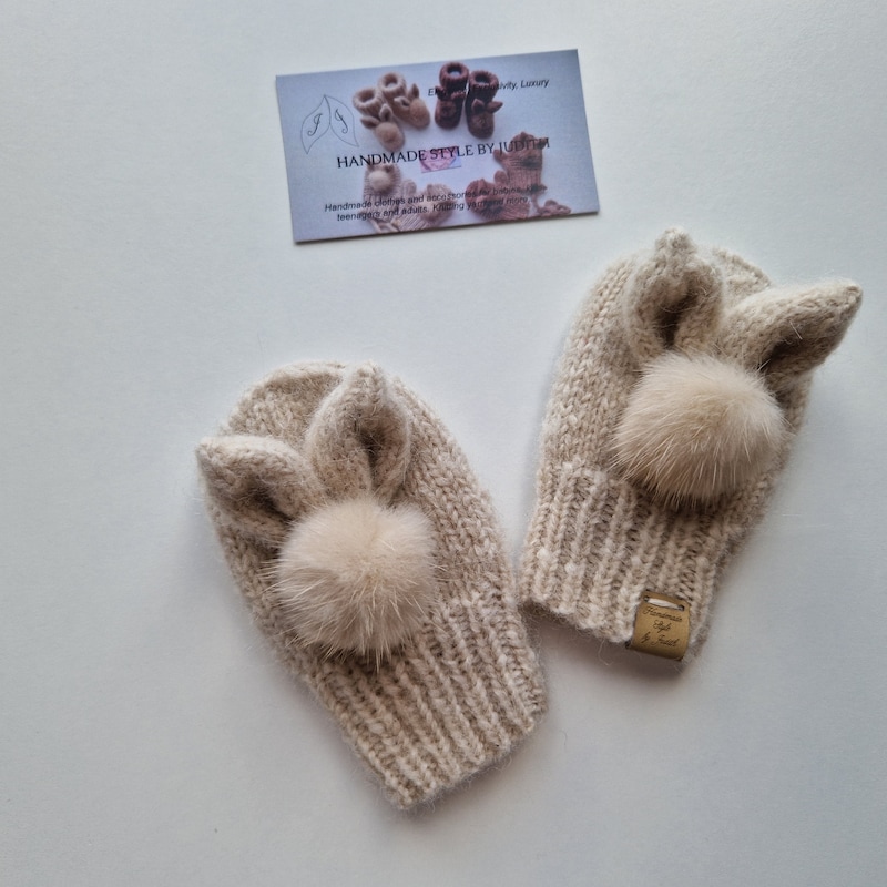 Knitted Baby Mittens - Etsy
