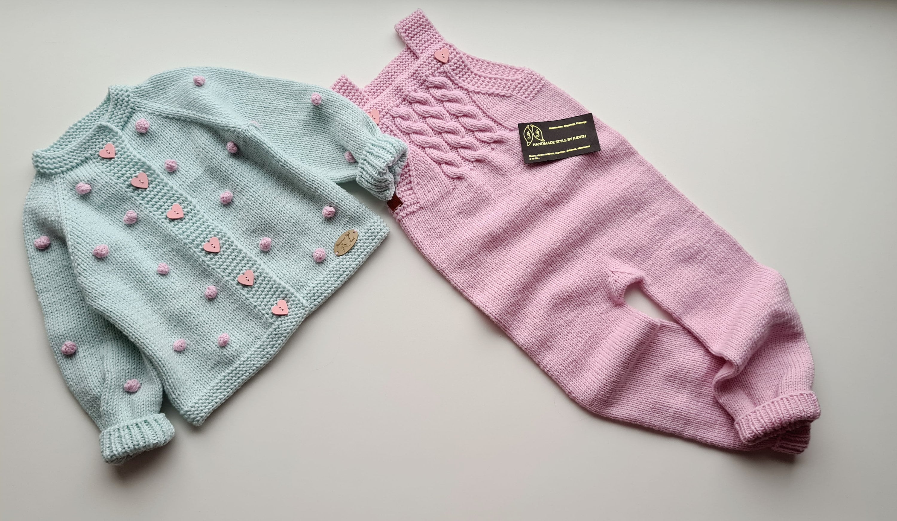 Hand Knitted Merino Wool Baby Overalls: Unisex Jumpsuit Romper - Etsy