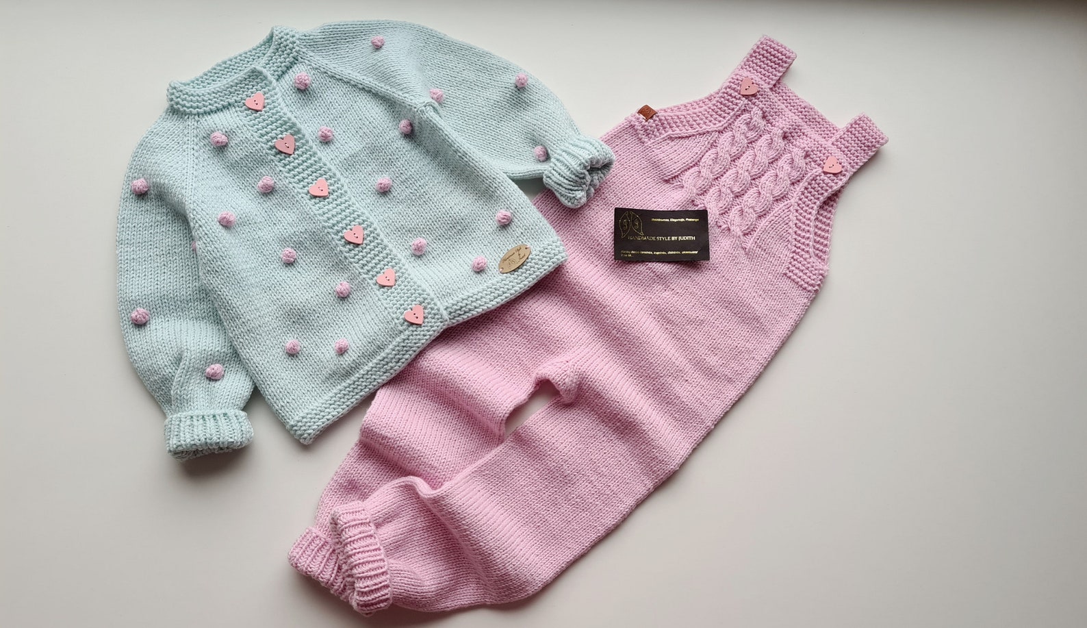 Hand Knitted Merino Wool Baby Overalls: Unisex Jumpsuit Romper - Etsy
