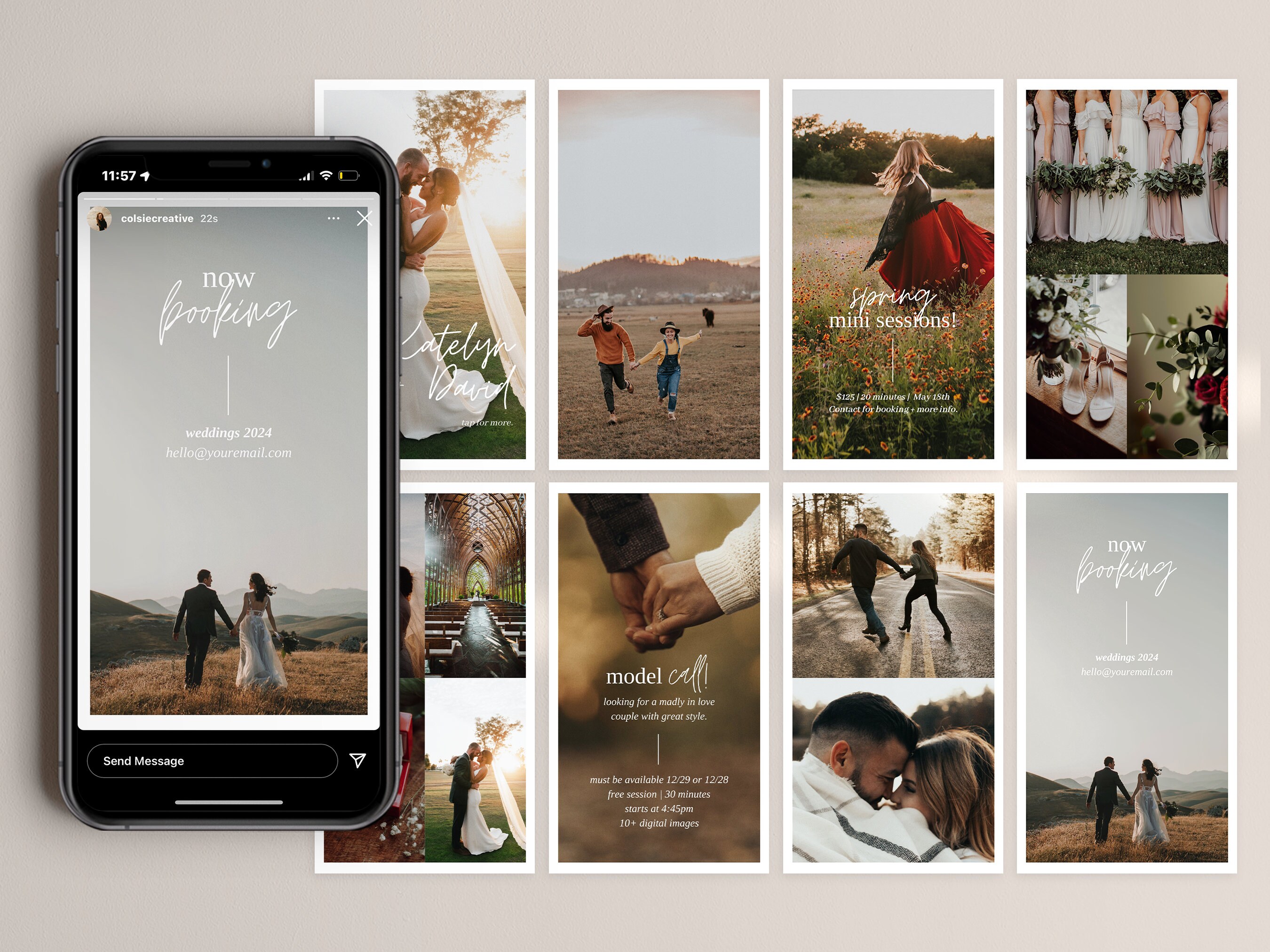Instagram Story Template Pack Canva 1 Canva Marketing Templates Model ...