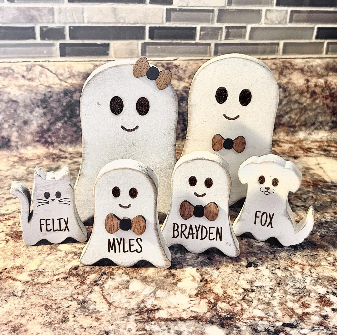 Personalized Ghost Family // Our Boo Crew // Halloween Decor - Etsy