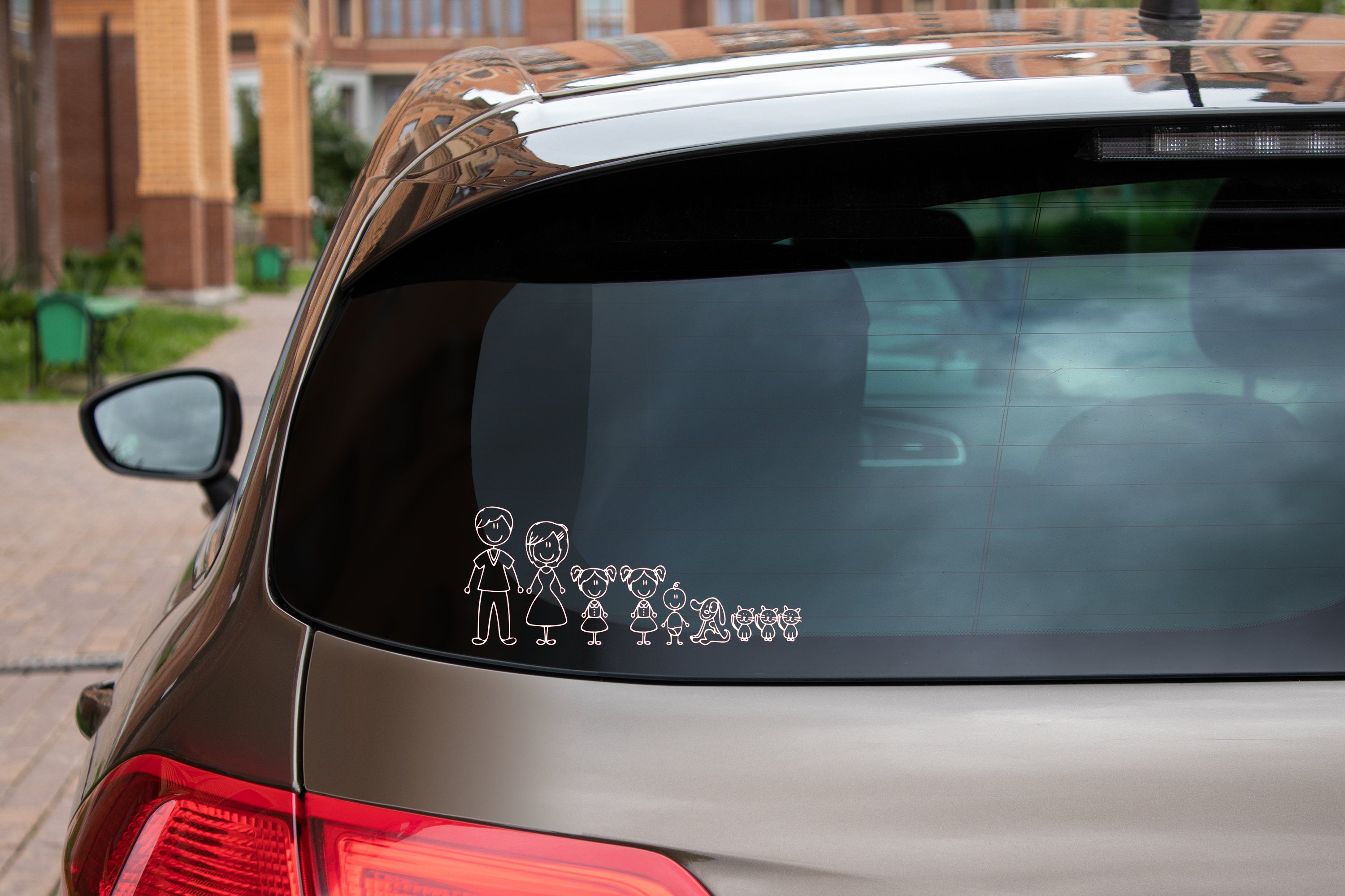 Car Vinyl Decal Stick Family Personalised Custom Decal - Etsy